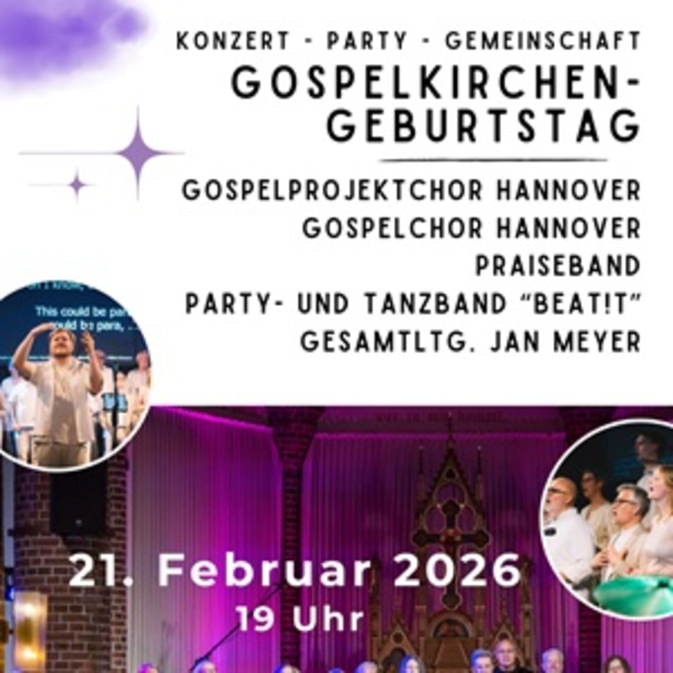 Gospelkirche Hannover – 21.02. - Gospelkirchengeburtstag
